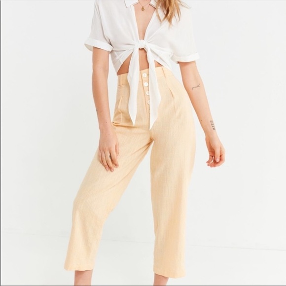 Urban Outfitters | Pants & Jumpsuits | Urban Outfitters Maria Yellow ...